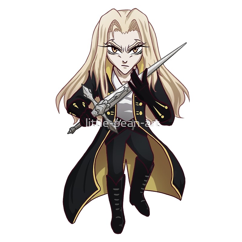 "Alucard Chibi" by little-bean-art | Redbubble