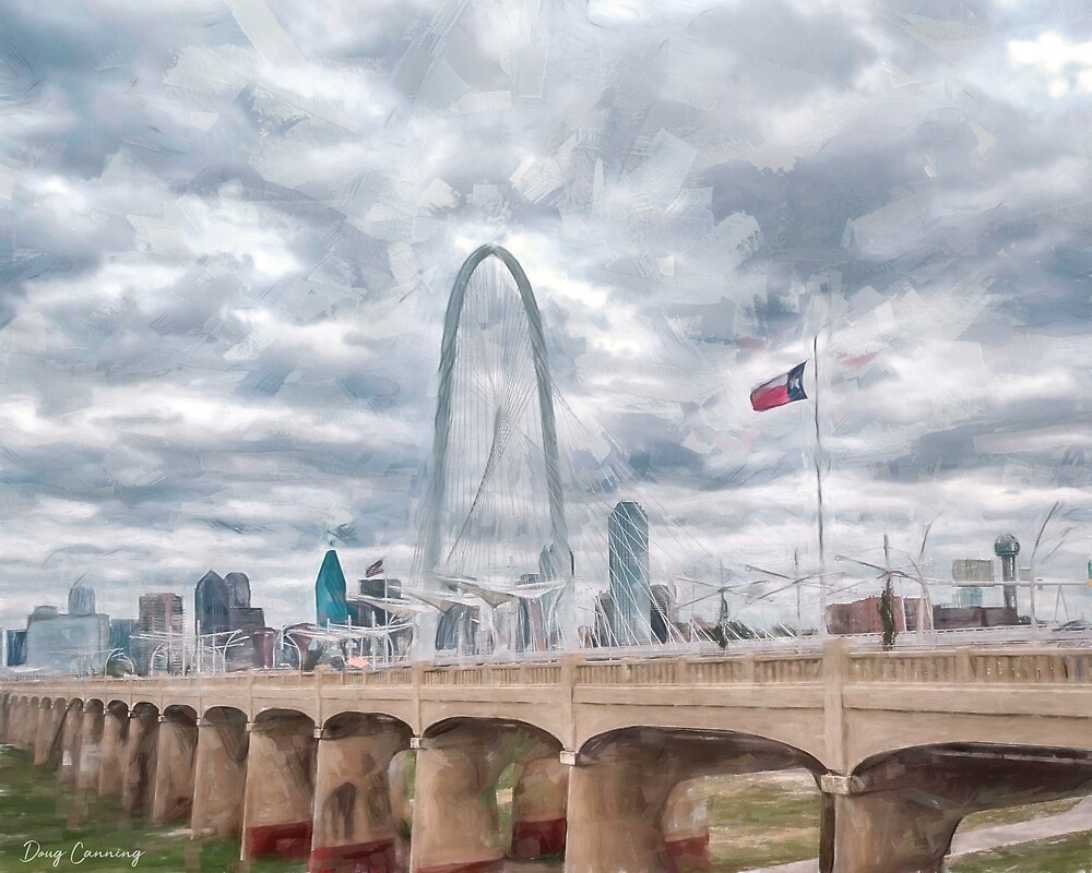 "Margaret Hunt Hill bridge" by Doug Canning | Redbubble