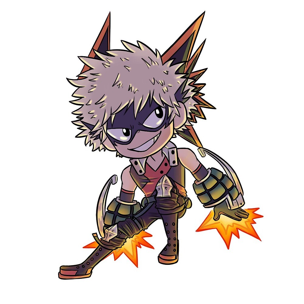"BNHA - Bakugo Explosion Chibi" by SicknSapphic | Redbubble