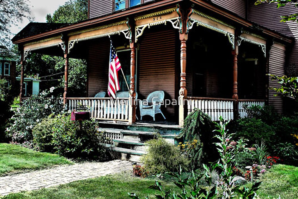 "Front Porch USA" by Merlina Capalini | Redbubble