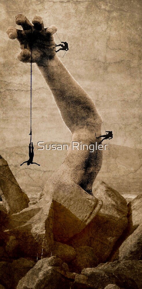 "The upper hand...higher heights" by Susan Ringler | Redbubble
