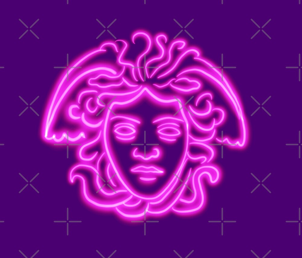 "Neon Medusa - Greek Mythology Sculpture Re-Imagined in Neon" by ...