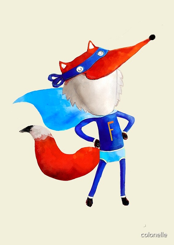 "Super Fox" by colonelle | Redbubble