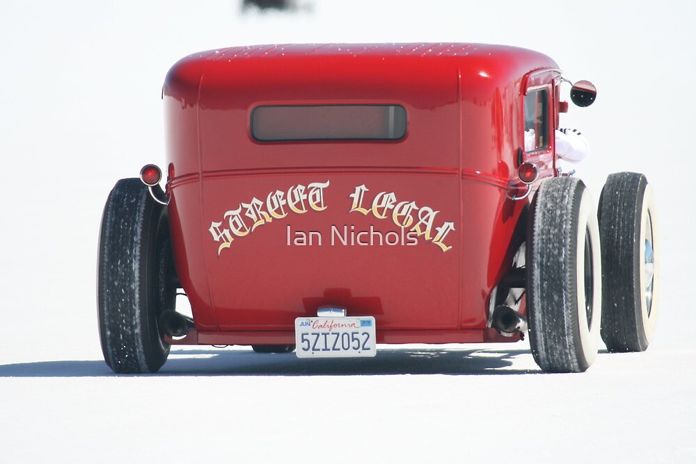 ""STREET LEGAL" Hot rod Bonneville 2008" by Ian Nichols | Redbubble
