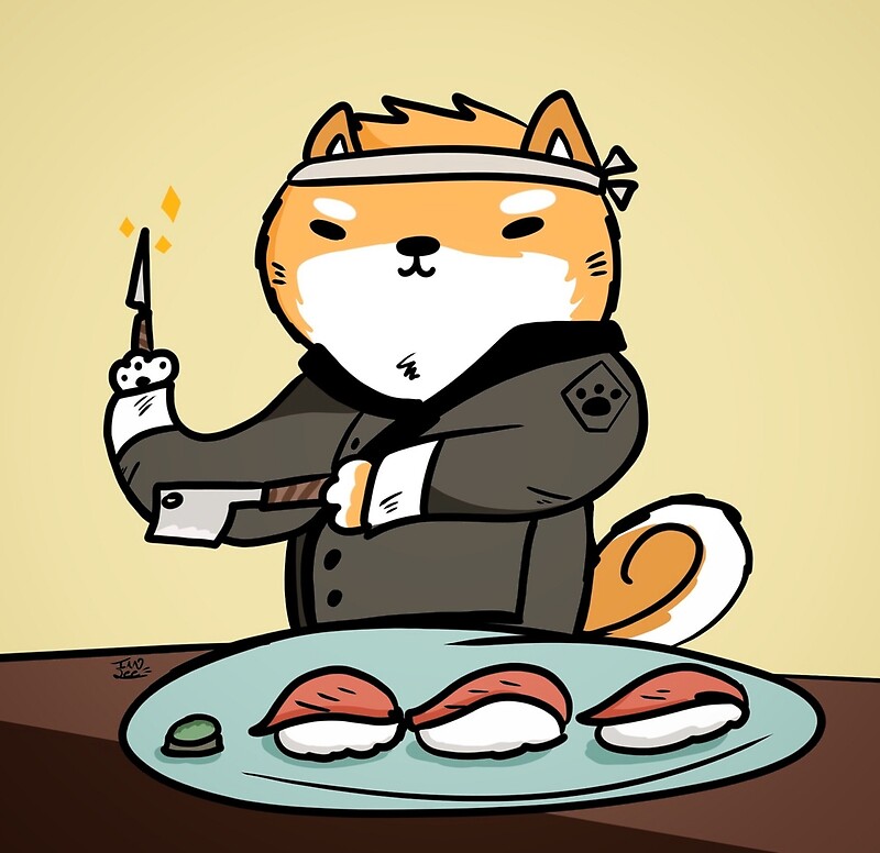 "Shiba Chef" by IanLeeInk | Redbubble