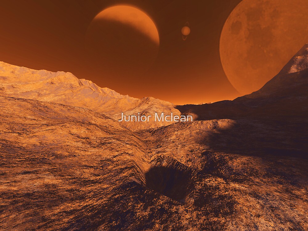 "Martian Terrain" by Junior Mclean | Redbubble