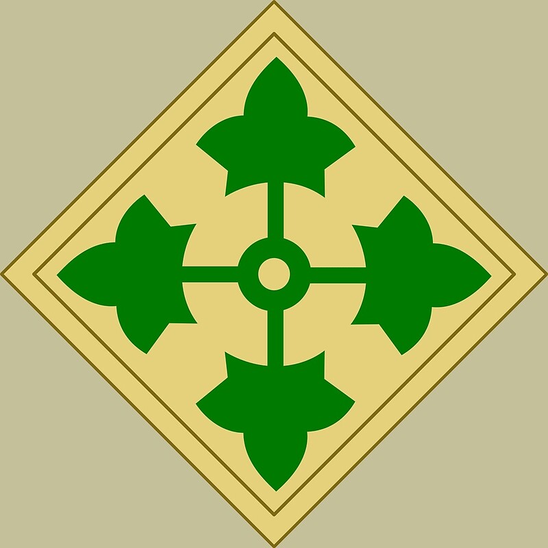 "4th Infantry Division (United States)" by wordwidesymbols | Redbubble