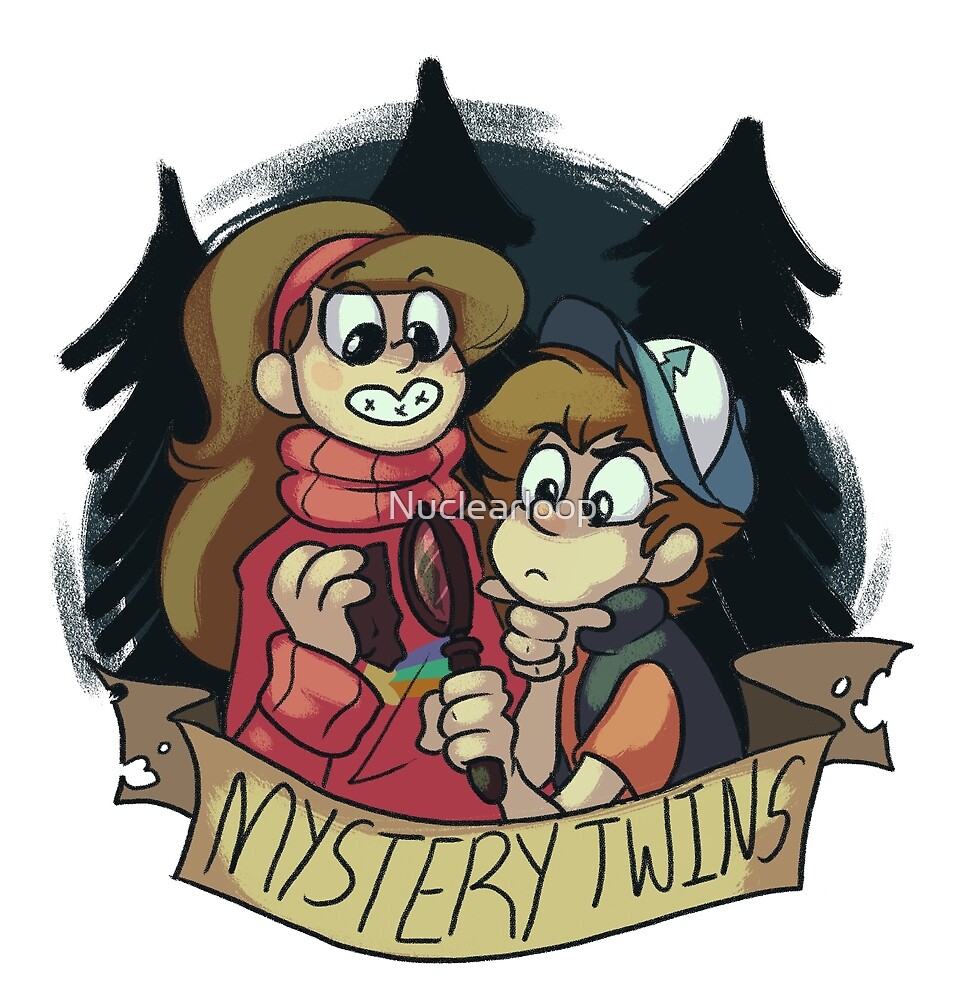 Gravity Falls Mystery Twins By Nuclearloop Redbubble 7295