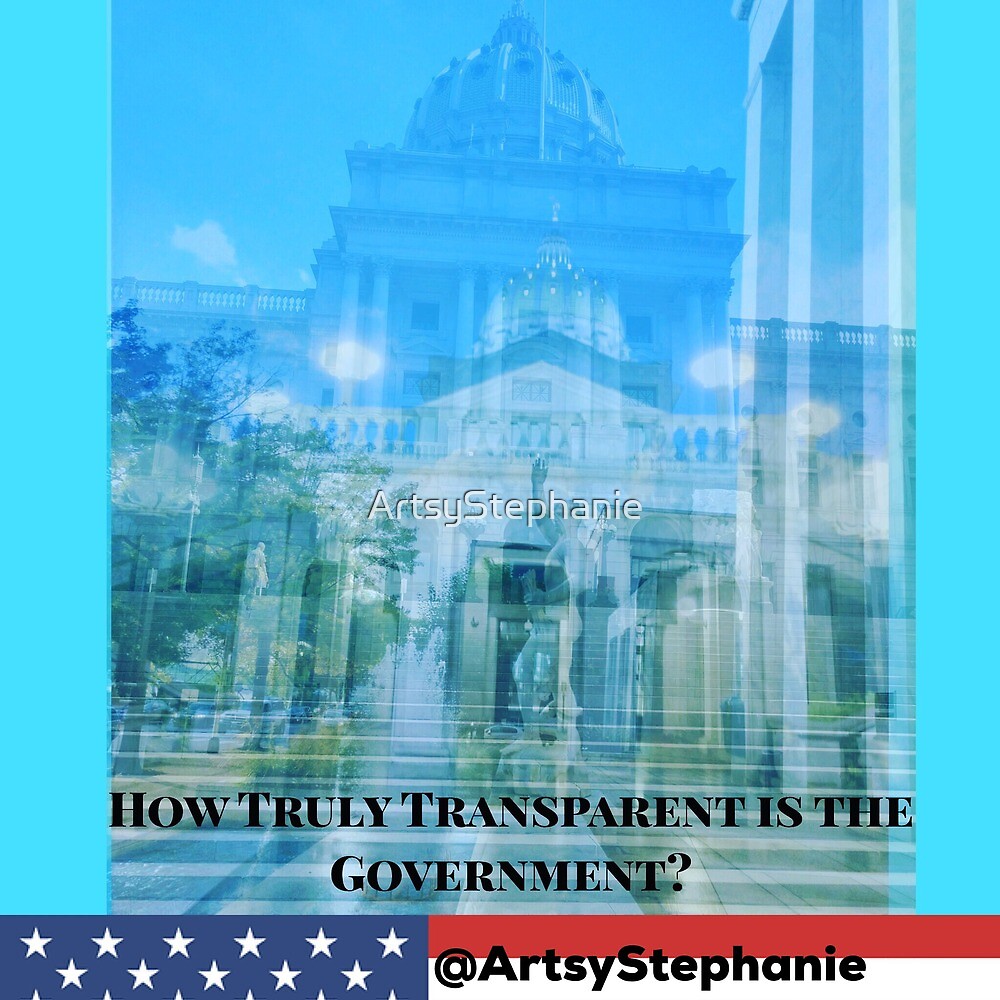 "How transparent is the government?" by ArtsyStephanie | Redbubble