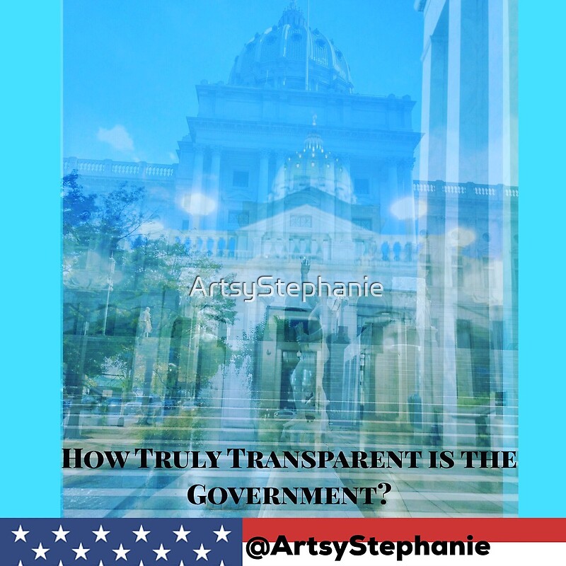 "How transparent is the government?" by ArtsyStephanie | Redbubble