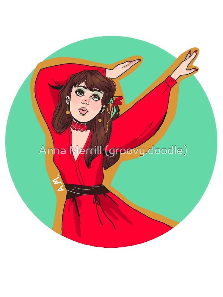 "Kate Bush - Wuthering Heights" by Anna Merrill (groovy.doodle) | Redbubble