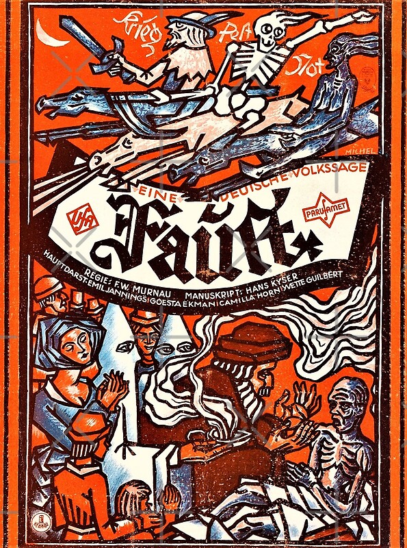 "FAUST 1926 HORROR MOVIE!" by CinemaObscura | Redbubble