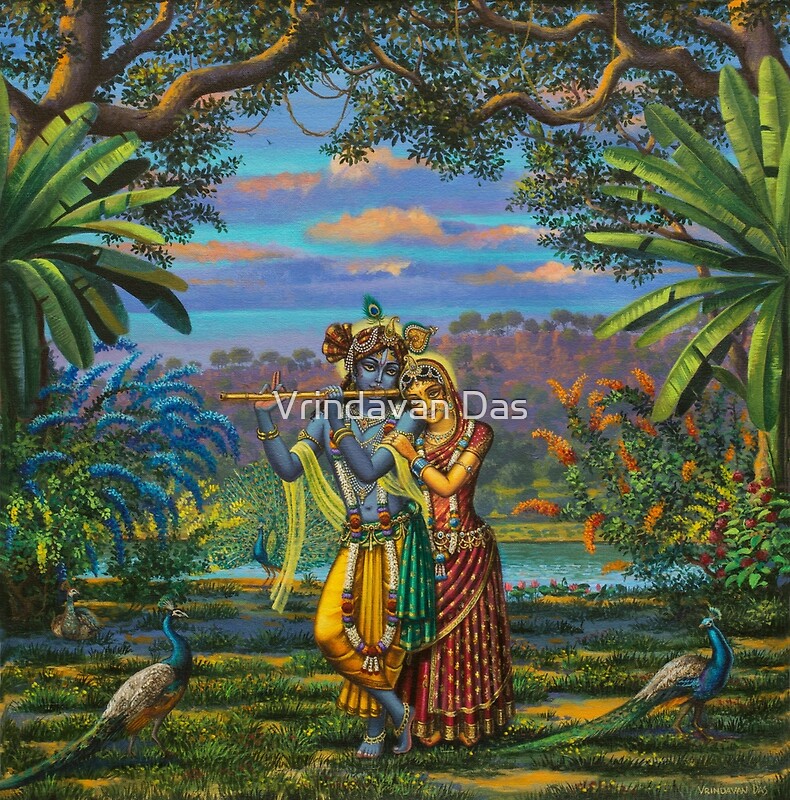 "Radha Krishna" Posters by Vrindavan Das | Redbubble