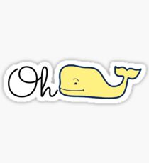 Oh Whale Stickers | Redbubble