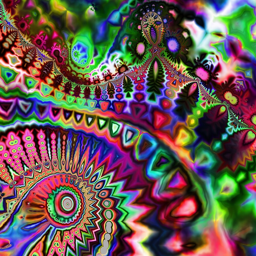 "Morphing Acid Rainbow" by KirstenStar | Redbubble