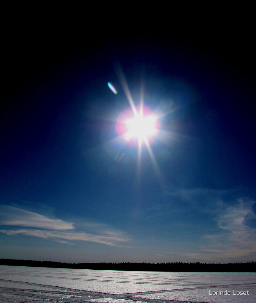 "Sun star - Jackfish Lake, Alberta" by Lorinda Loset | Redbubble