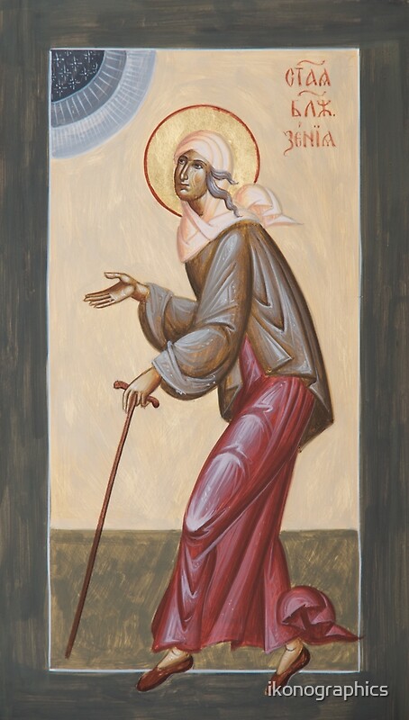 "St Xenia of St Petersburg" by ikonographics | Redbubble