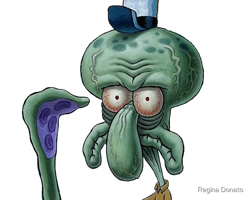 "squidward does this look unsure " by Regina Donato | Redbubble