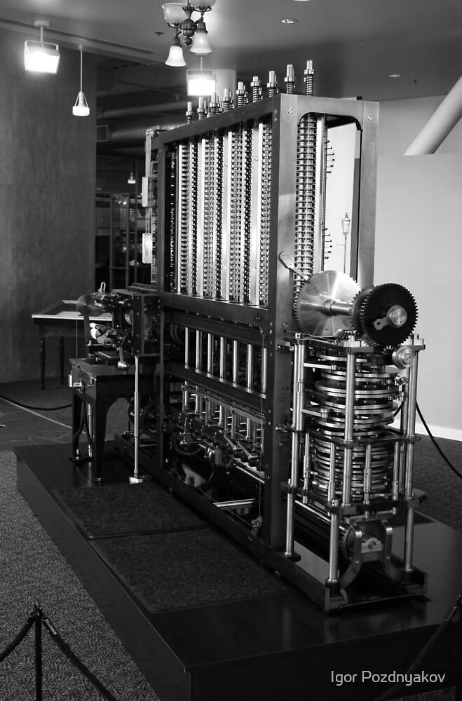 "Babbage Difference Machine in Black and White, Computer History Museum ...