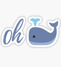 Oh Whale Stickers | Redbubble