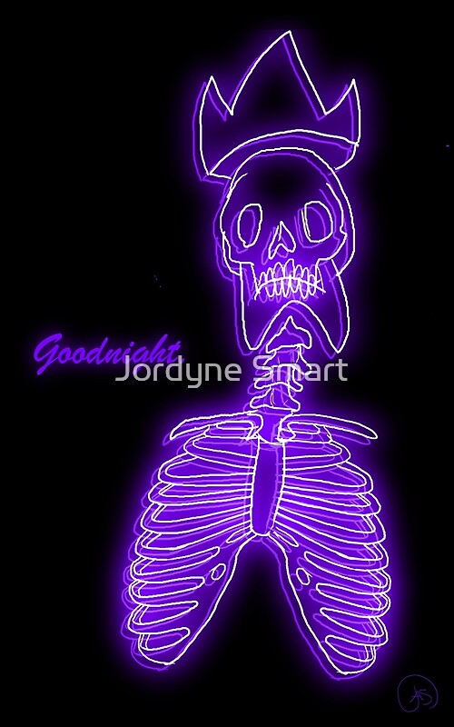 "Goodnight Skeleton" by Jordyne Smart | Redbubble