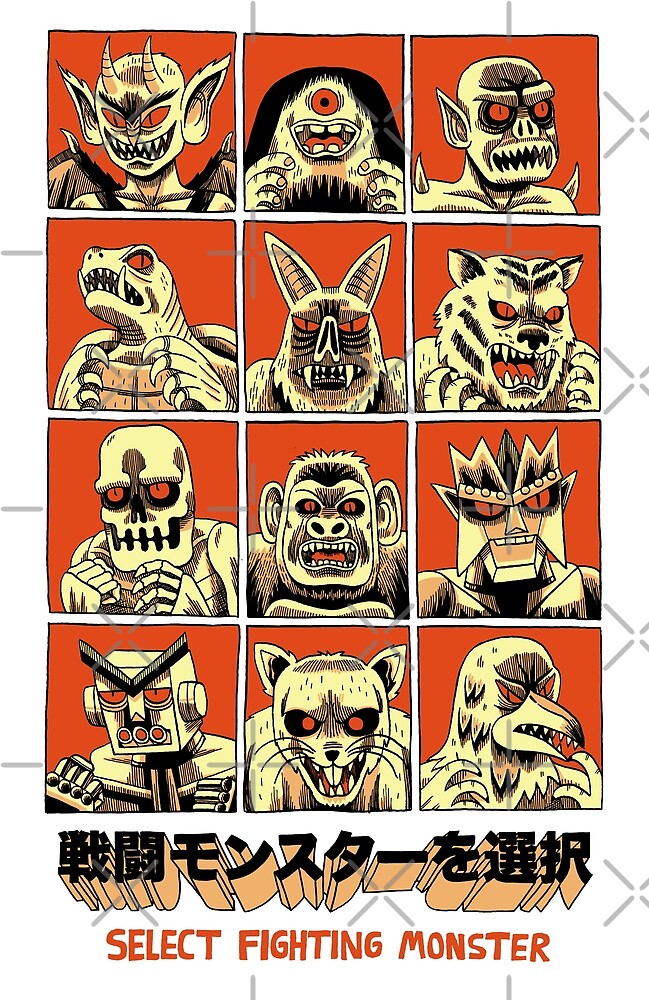"SELECT FIGHTING MONSTER" by jackteagle | Redbubble