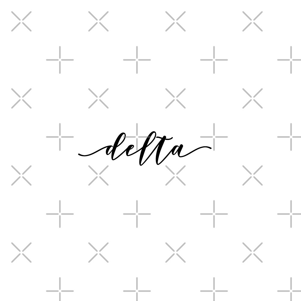"delta script" by danielleblack04 | Redbubble