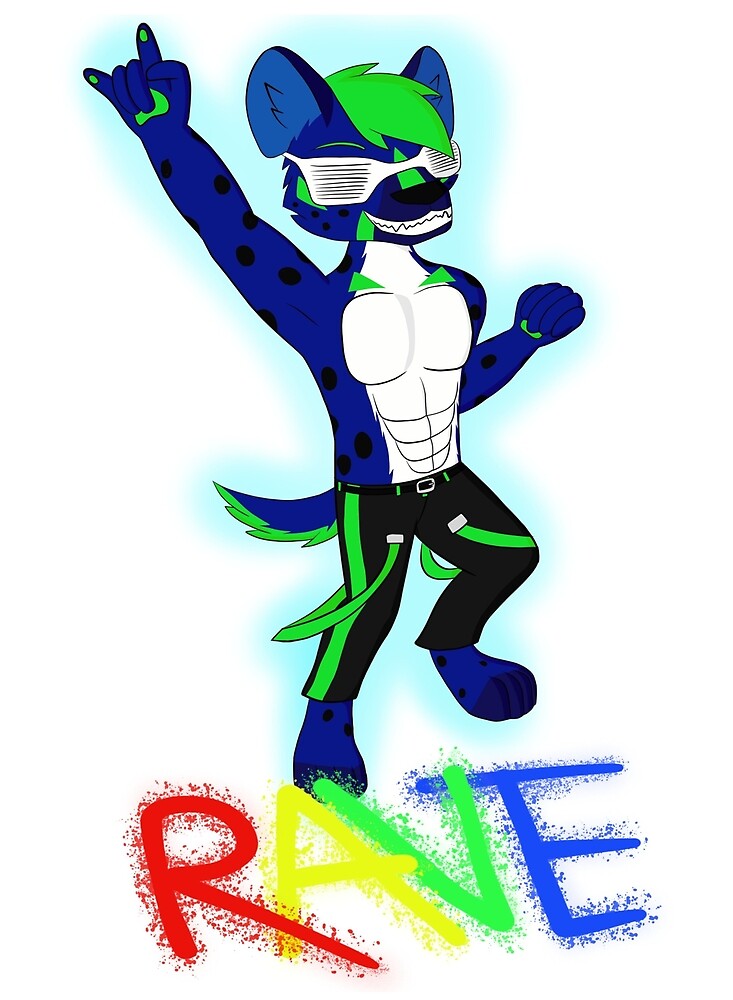 "Rave Furry" by Magic-Wolf | Redbubble