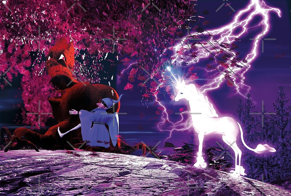 "The Last Unicorn - The Tree and Schmendrick the magician" by ...