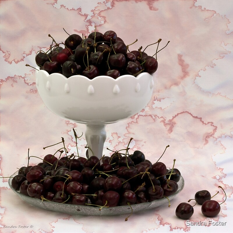 "Cherries Still Life" by Sandra Foster | Redbubble
