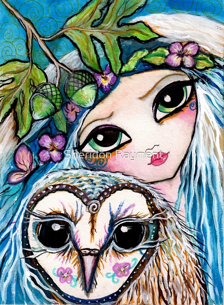 "Owl Sprite by Sheridon Rayment" by Sheridon Rayment | Redbubble