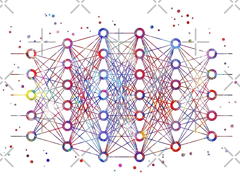 "Deep neural network, neural network, watercolor deep neural network ...