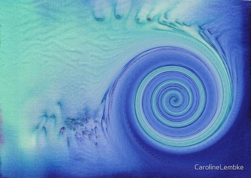 "Blue Spiral" by CarolineLembke | Redbubble