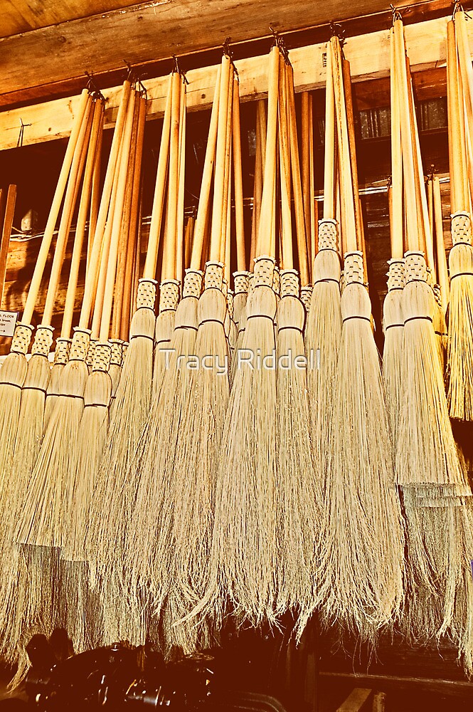 "Cobwebber Corn Brooms" by Tracy Riddell | Redbubble
