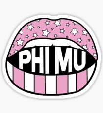 Phi Mu Stickers | Redbubble