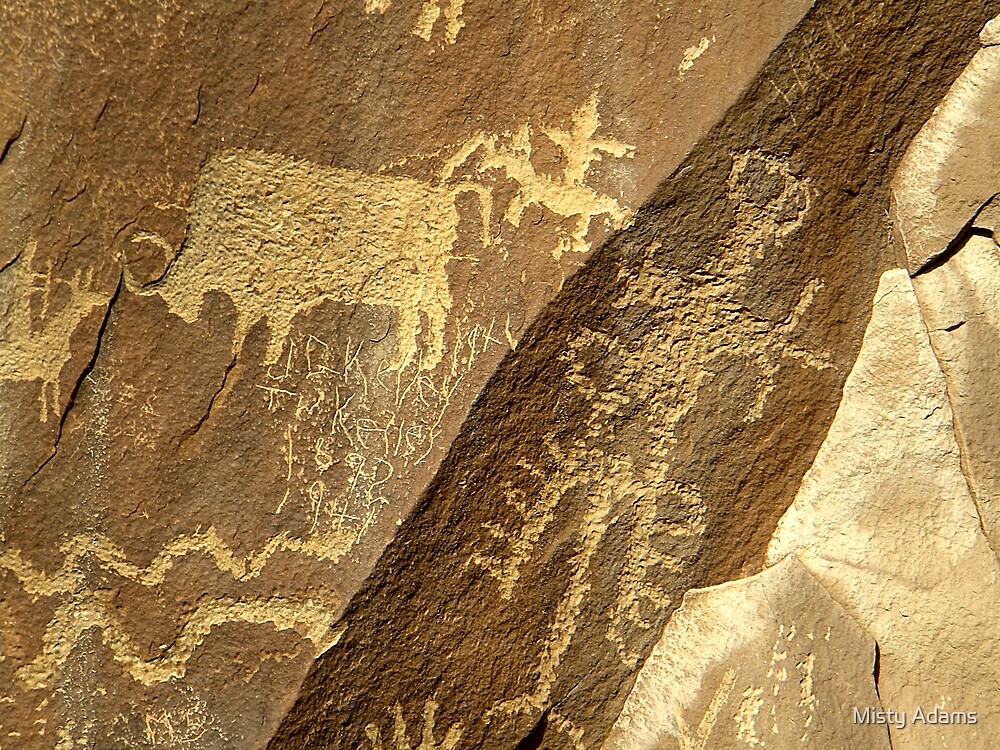 "Ancient Graffiti - Newspaper Rock, Moab, Utah" by Misty Adams | Redbubble
