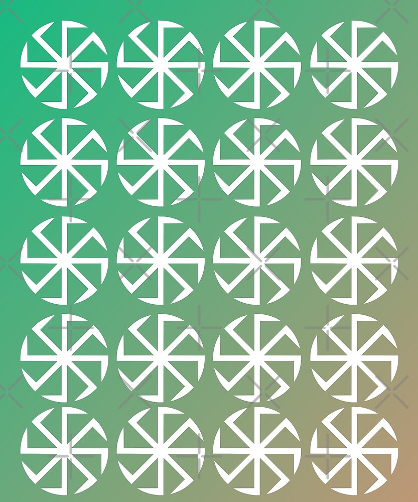 "Kolovrat Pattern Kolowrot Slavic Neopaganism Sun Symbols" by ...