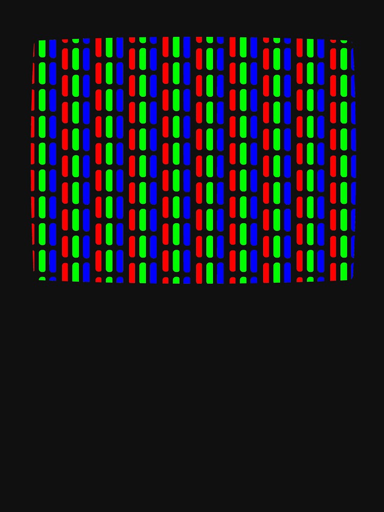 "Cromaclear slot-mask CRT pattern" T-shirt by Fuzzclone | Redbubble