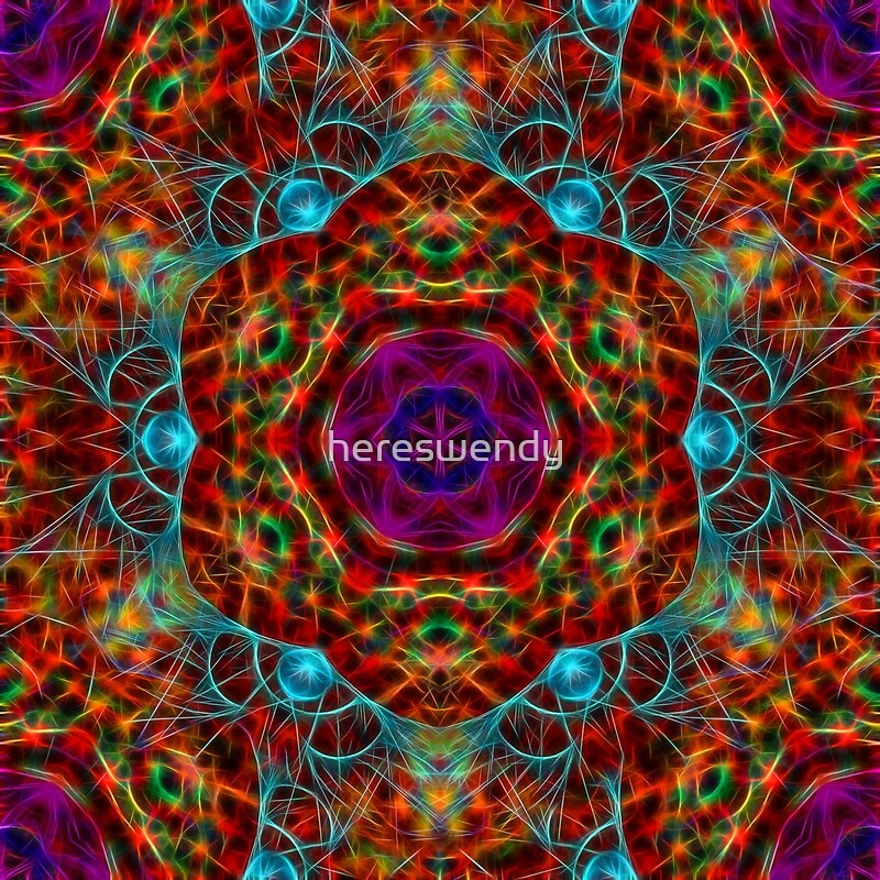 "Magical vibrant web" by hereswendy | Redbubble