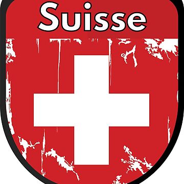 "SWITZERLAND Schweiz SWISS Suisse Shield Sticker Style 3" Sticker for ...