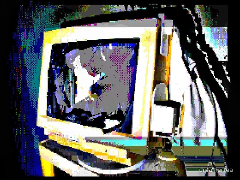 "90s Computer Glitch 8bit " by dreamertea | Redbubble