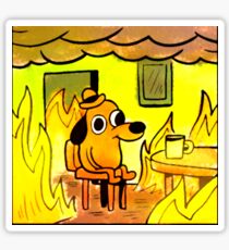 Pegatinas: Perro En Llamas | Redbubble