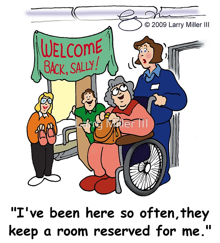"Hospital Welcome Back" Greeting Cards by Larry Miller III | Redbubble