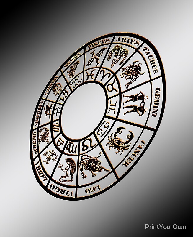"Zodiac - Shadow Style (Horoscope)" by PrintYourOwn | Redbubble
