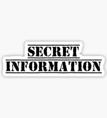 Classified Information Stickers | Redbubble