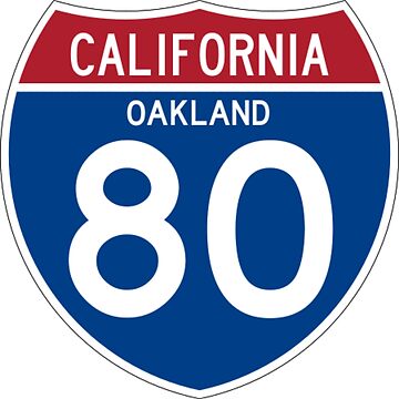 "I-80 Oakland California Freeway sign" Sticker for Sale by obviouslogic ...