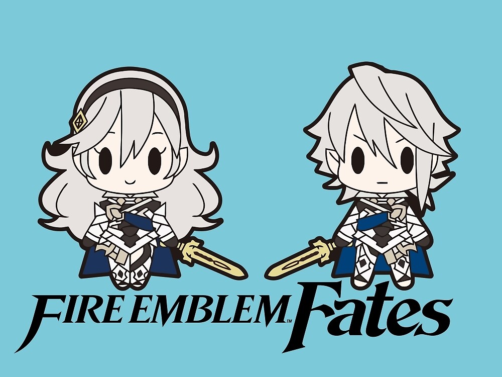 "Fire Emblem: Fates Avatars w/Logo" by Chibify | Redbubble