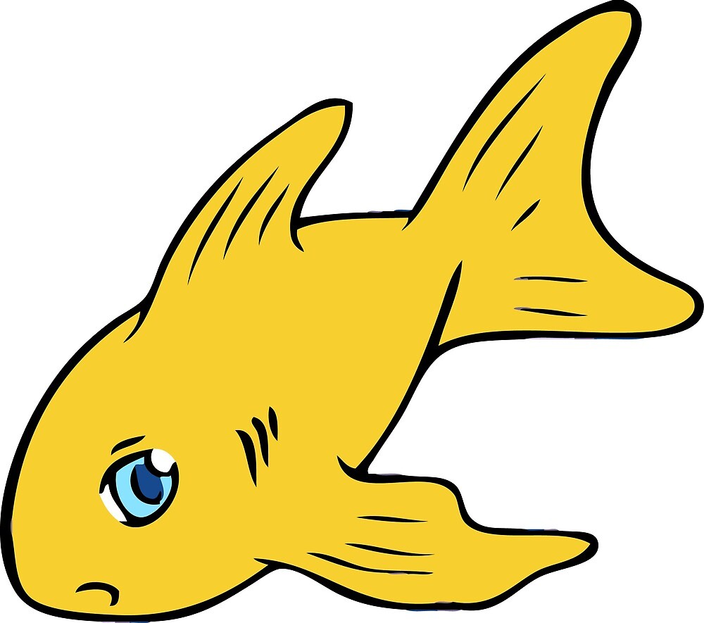 "Chibi Goldfish" by CritCatDesigns | Redbubble
