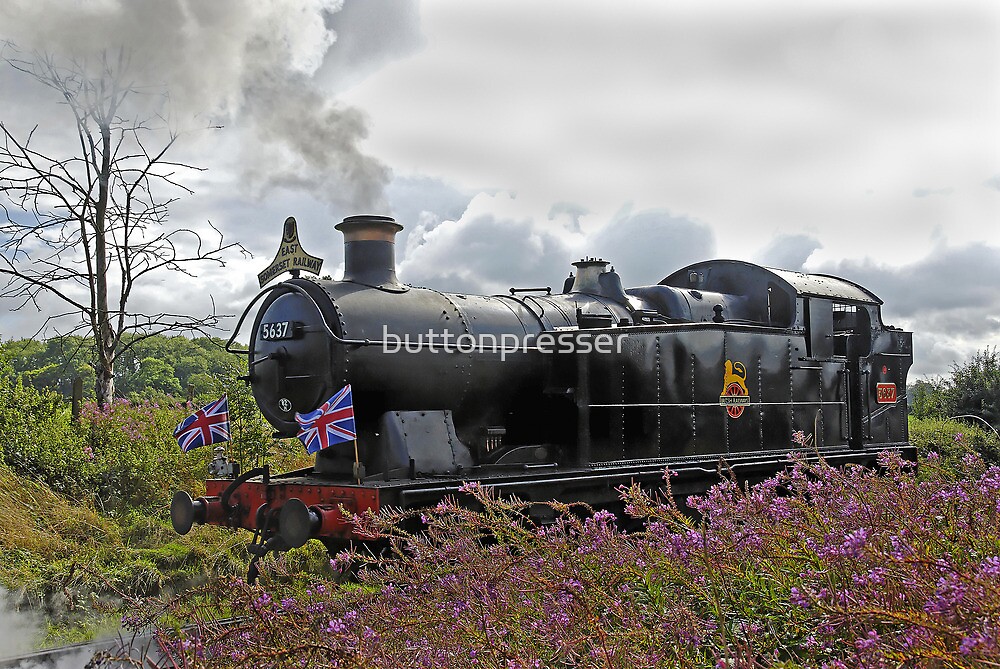 "Steam Train at Cranmore station, Shepton Mallet, Somerset, England, UK ...