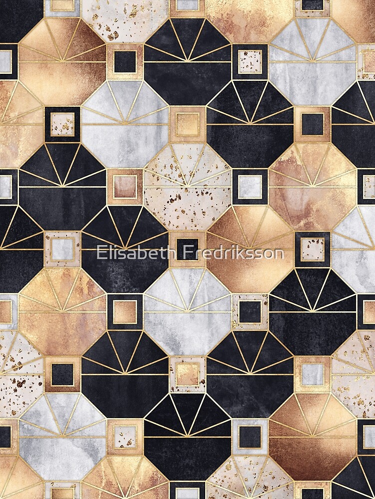 "Art Deco Octagons" by Elisabeth Fredriksson | Redbubble
